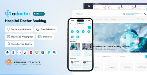 ADoctor | Hospital Doctor Booking Platform Full Solution